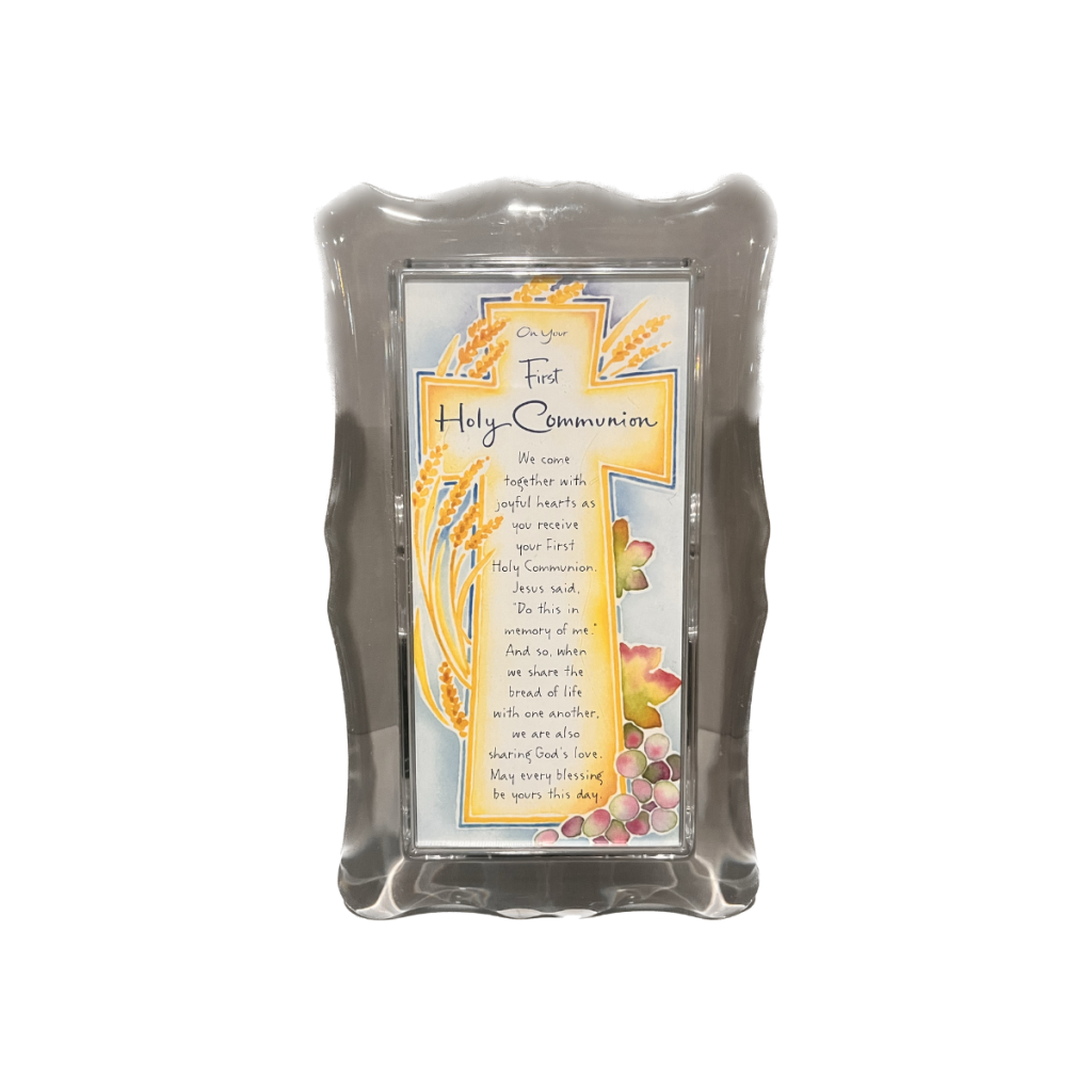 First Communion Musical Tabletop Plaque With Easel Back – Kards Plus