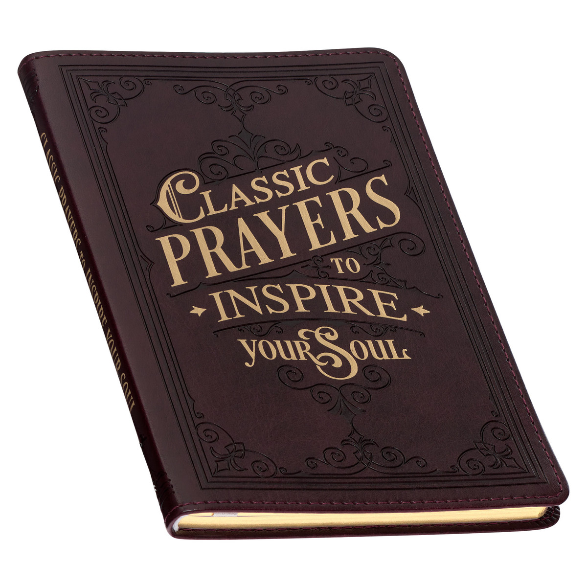 Classic Prayers to Inspire Your Soul Brown Faux Leather Prayer Book ...