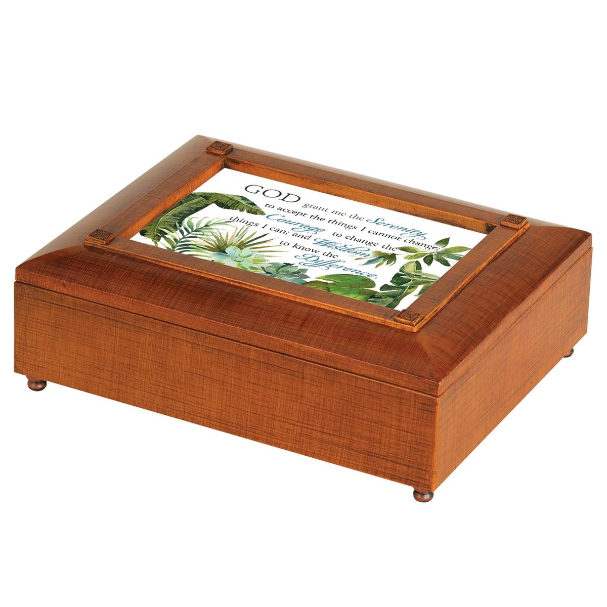 Serenity Prayer Wood-Look Jewelry Box – Kards Plus